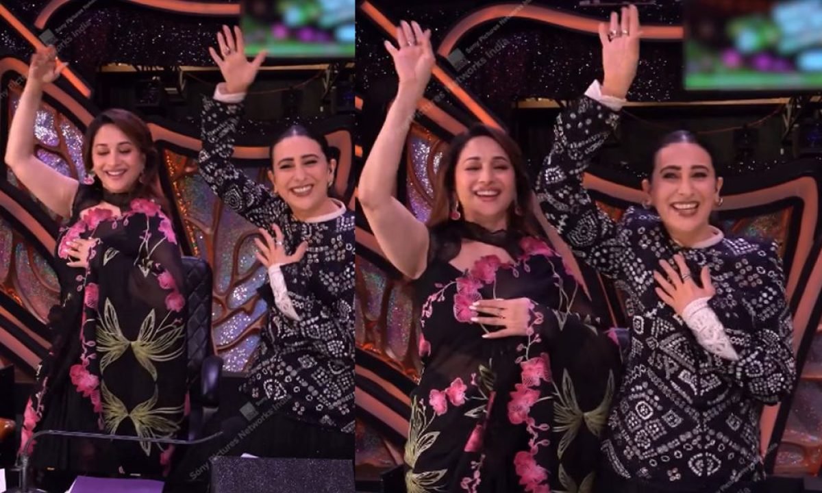 Madhuri Dixit and Karisma Kapoor Recreate Le Gayi Hookstep